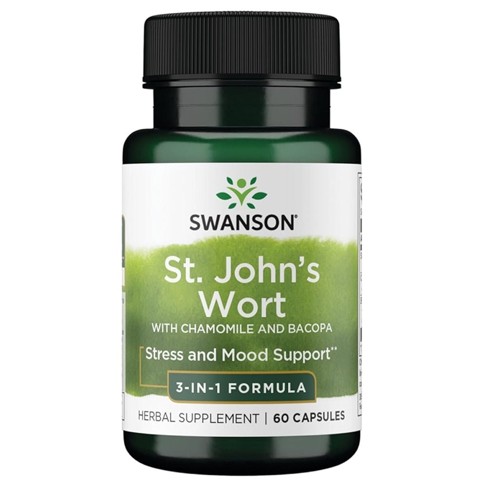 St. John's Wort 3-in-1 Formula 60 Cápsulas Swanson